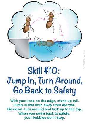 DIY Teach Your Child How to Swim Skill #10: Jump In, Turn Around and Go ...