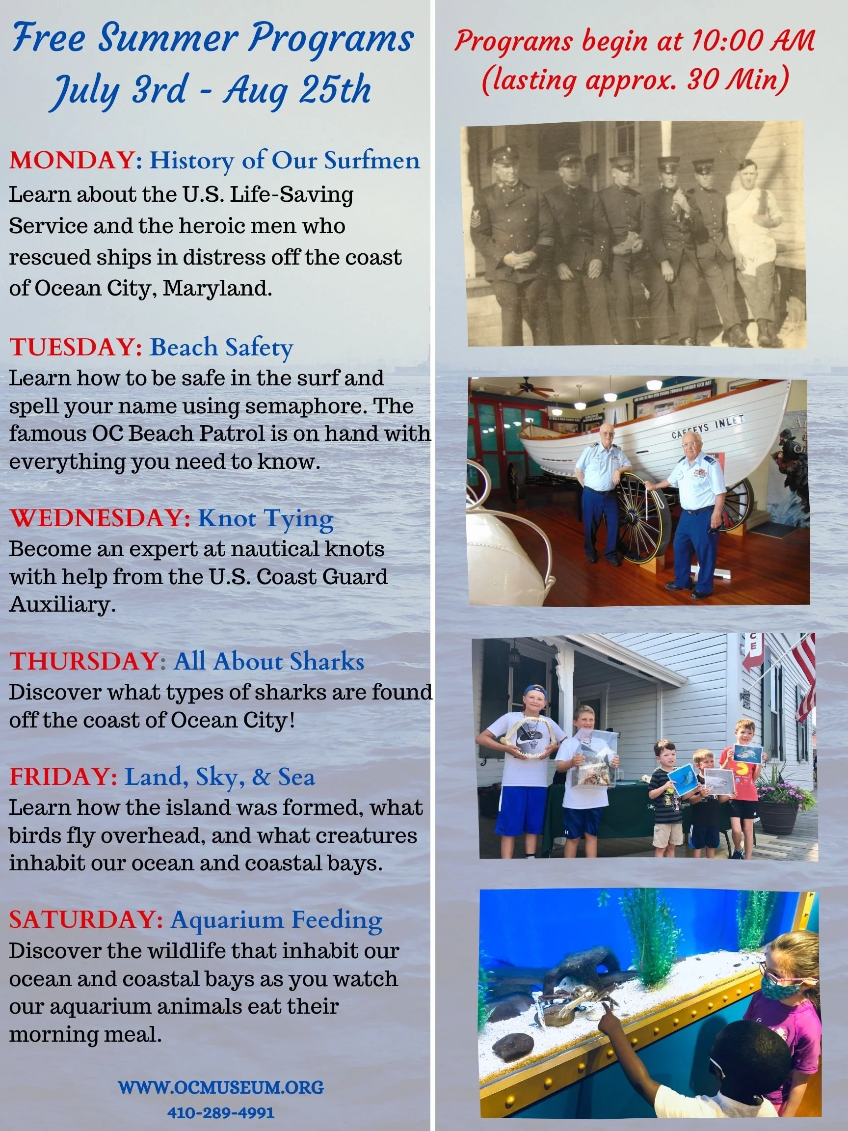 Free Summer Programs — Ocean City Life-Saving Station Museum