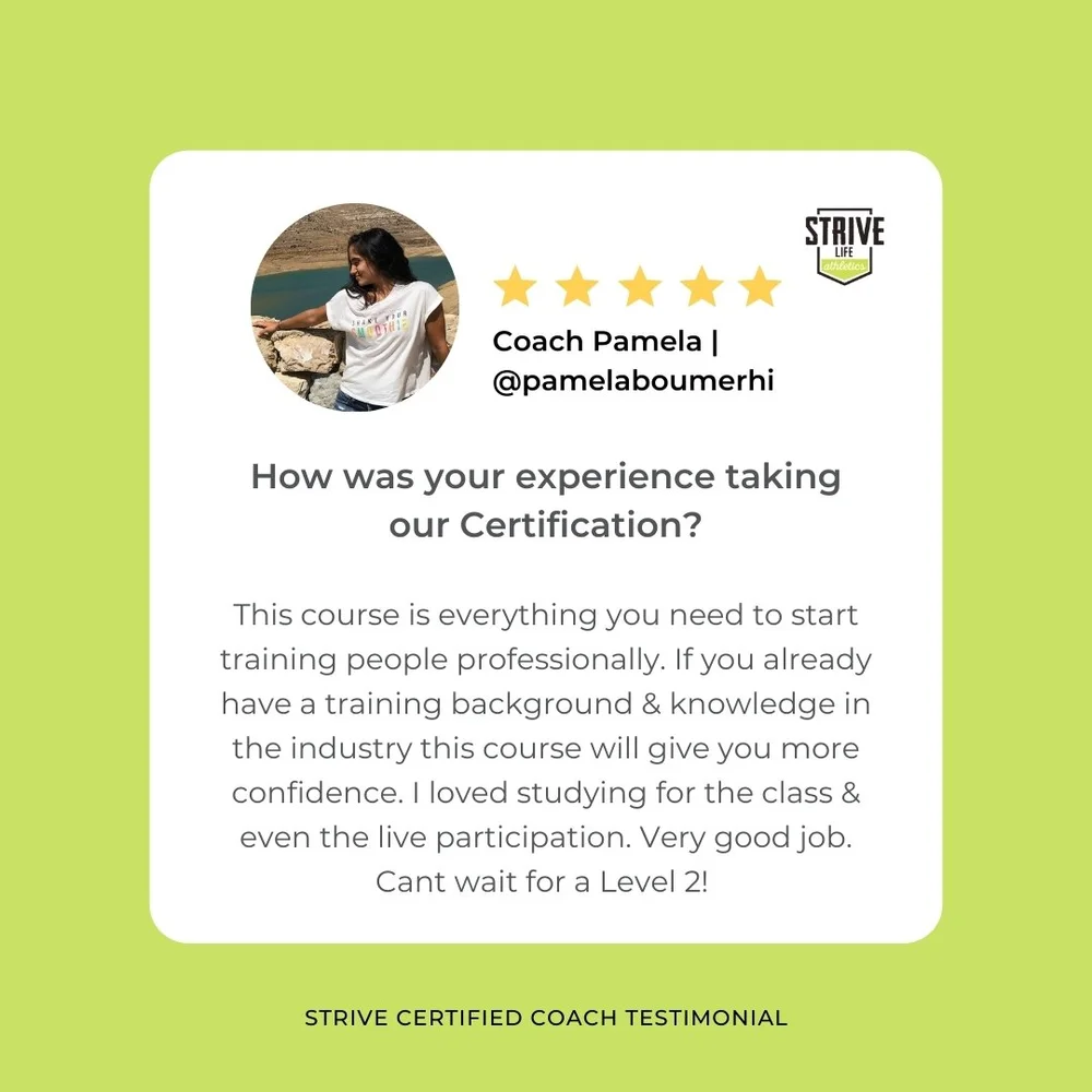 Strive Life Fitness Education | Online Fitness Certifications
