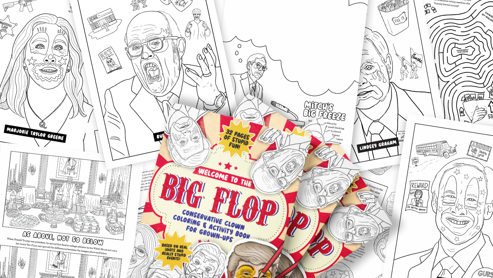 Order the Conservative Clown Coloring Book — Eyedot Creative