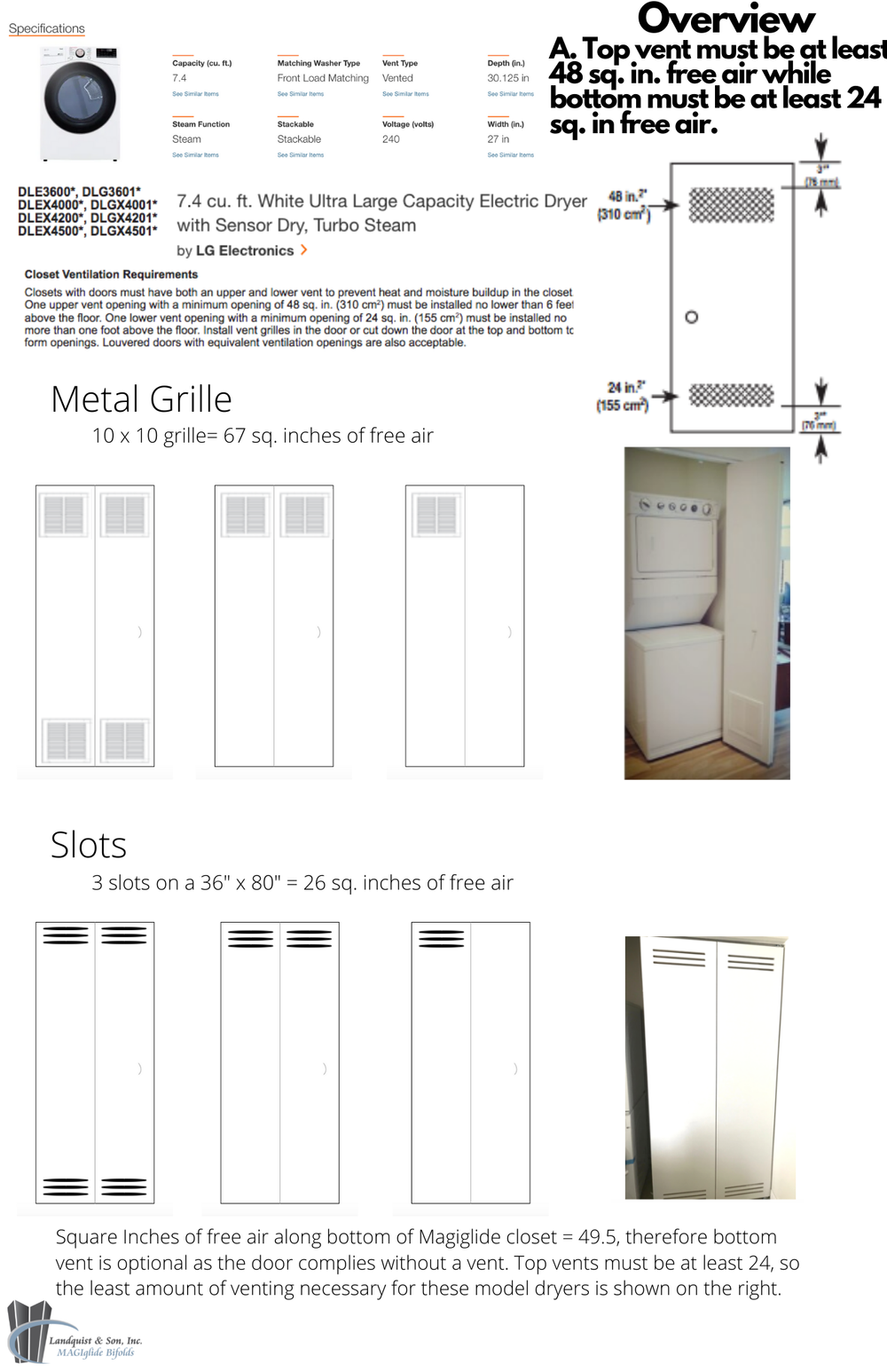 Landquist & Son custom and durable closet doors