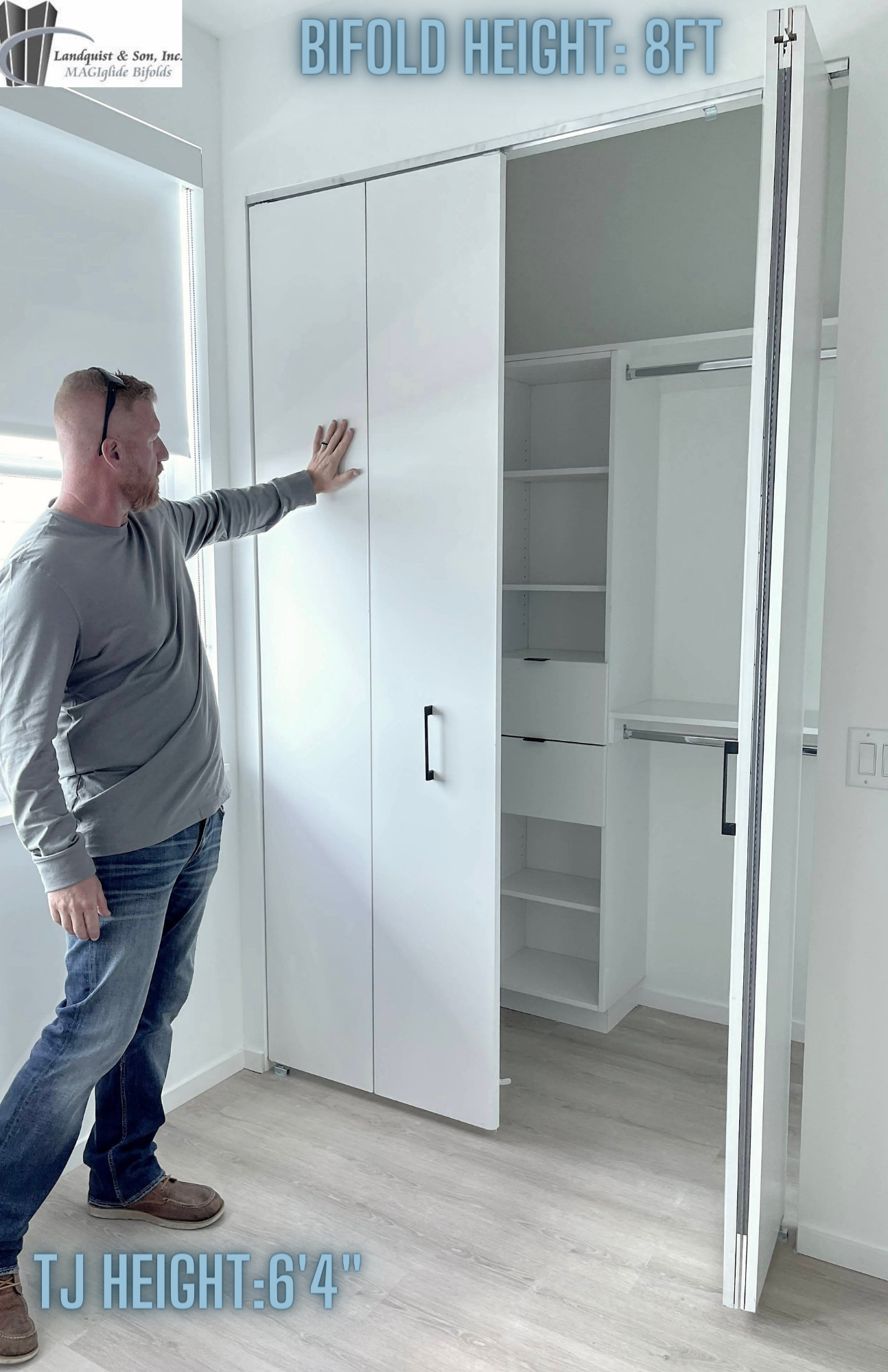 Landquist & Son custom and durable closet doors