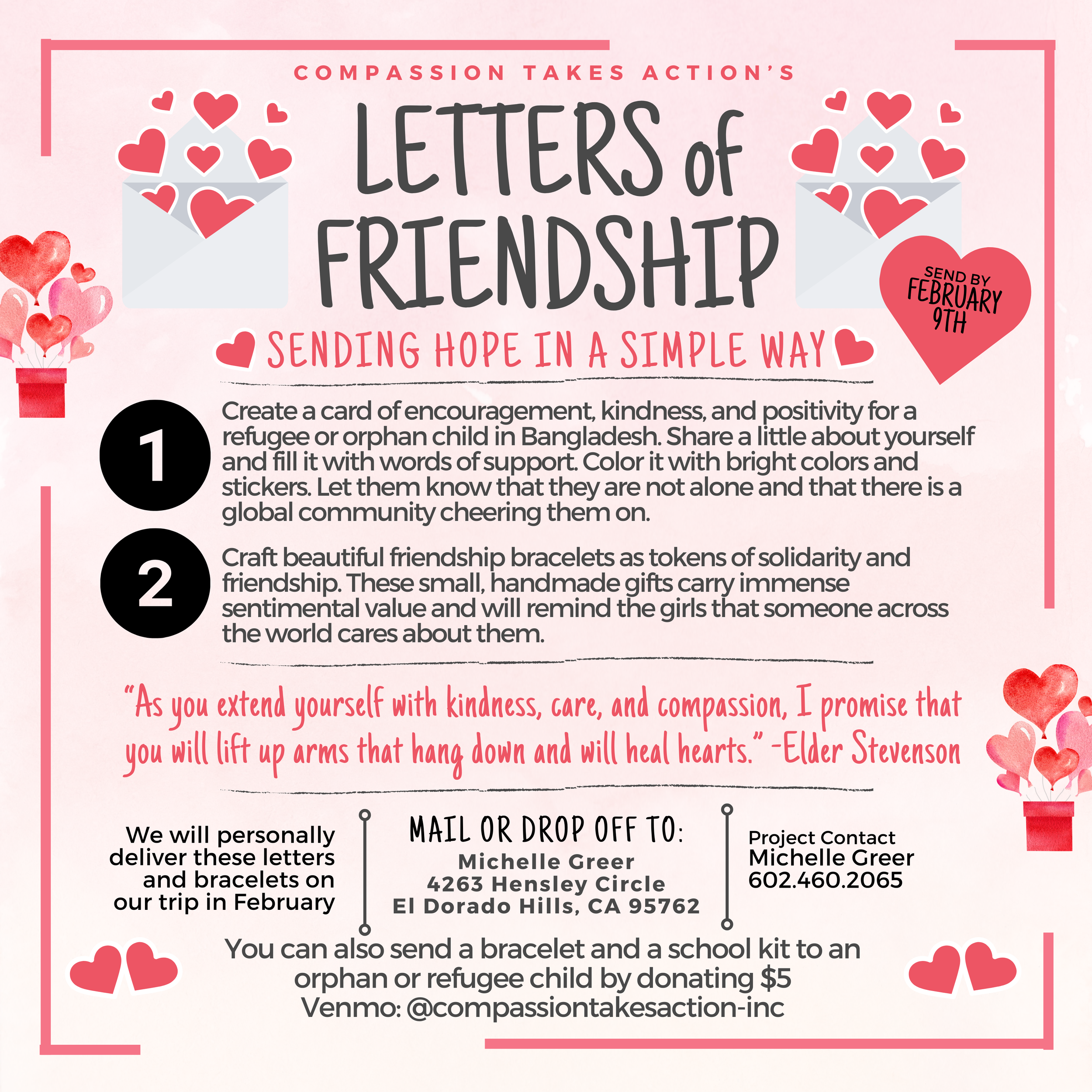 Letters of Friendship — Compassion Takes Action