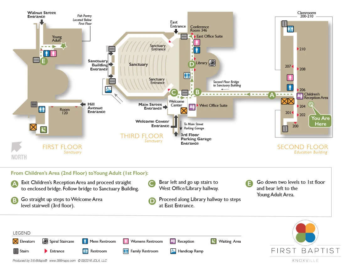 First Baptist Church – Knoxville, TN — 356 Maps