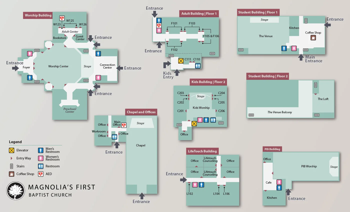 Magnolia’s First Baptist – Magnolia, TX — 356 Maps