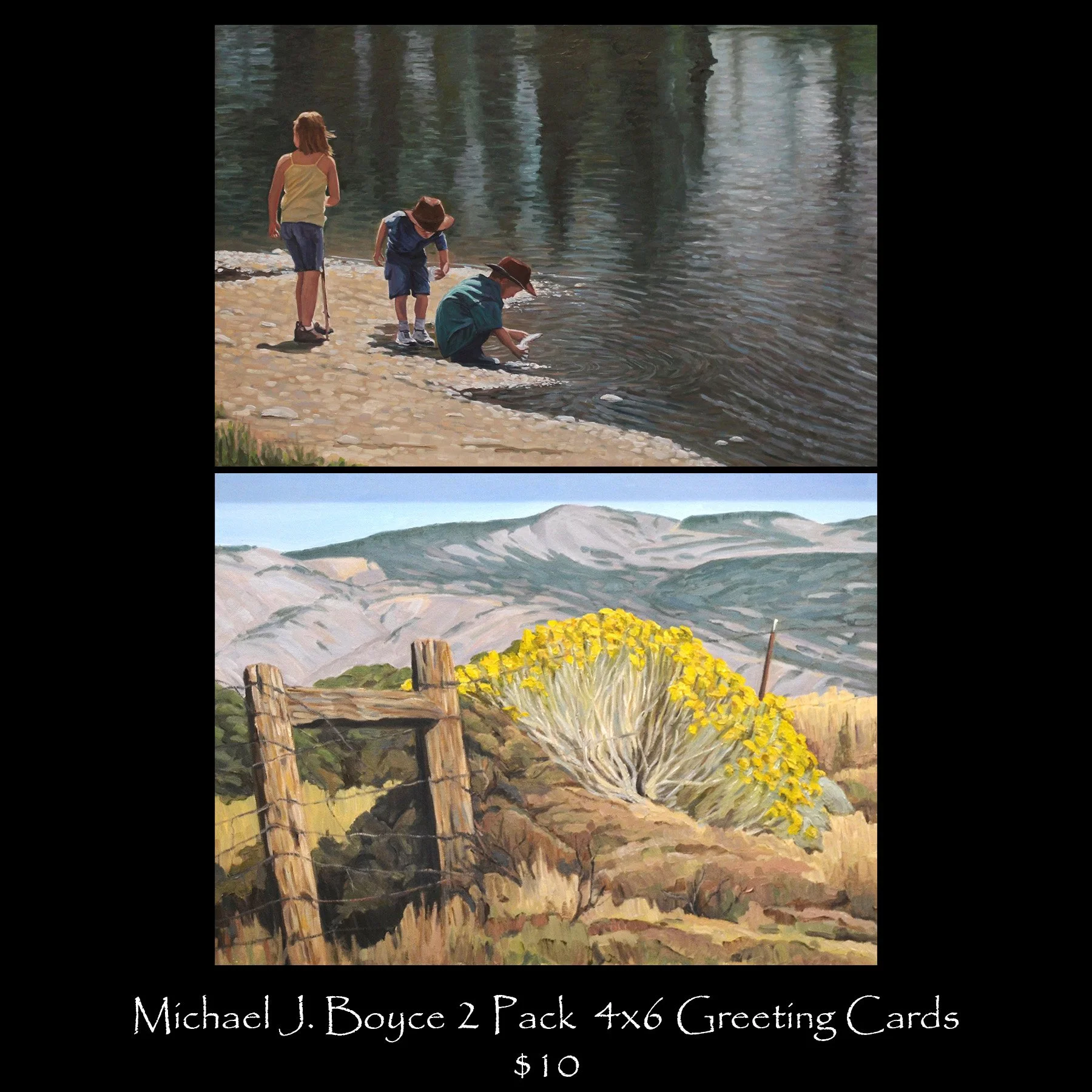 5x4 Michael J. Boyce Greeting Cards — Animal Artistry