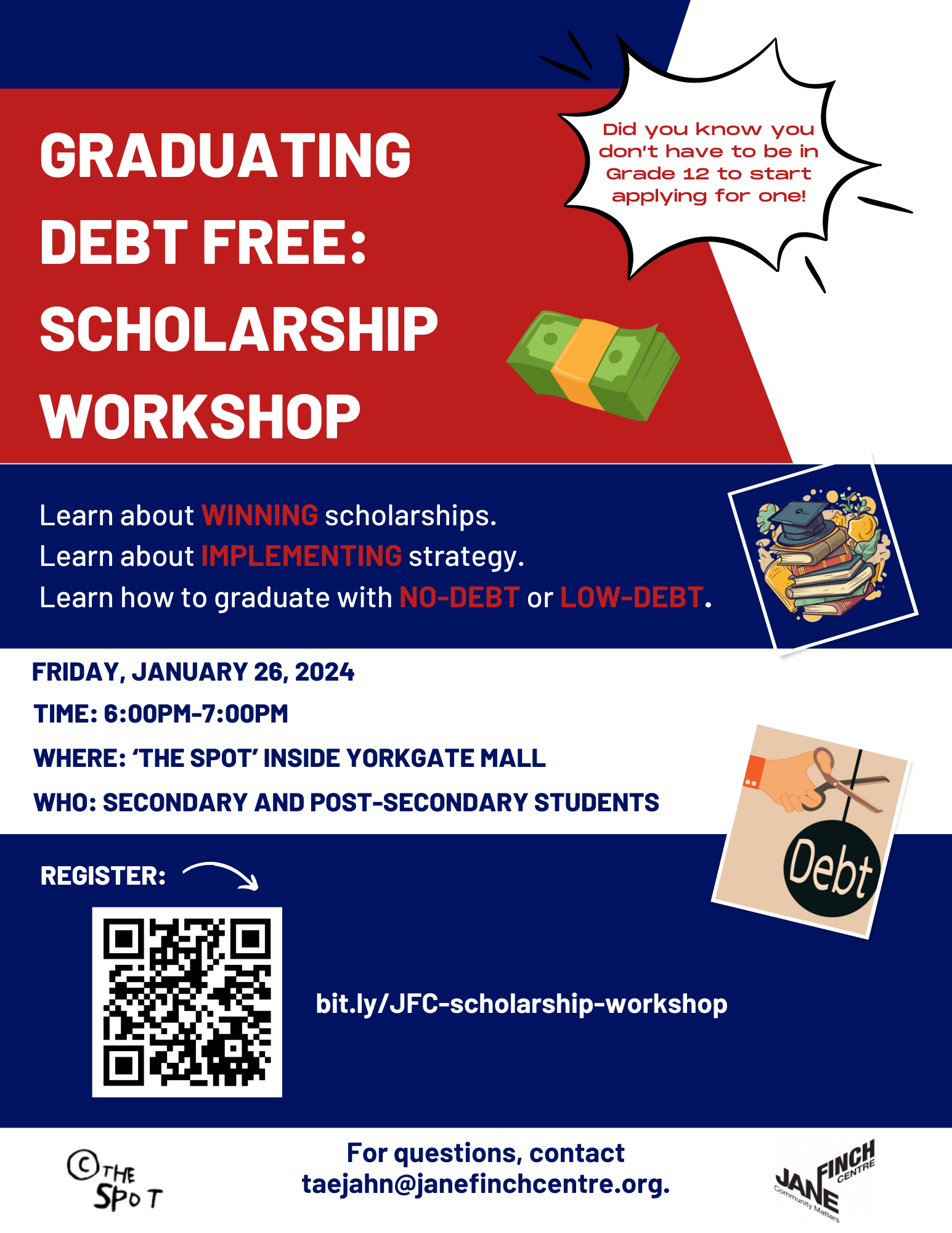Graduating Debt Free: Scholarship Workshop with The Spot — Jane/Finch ...