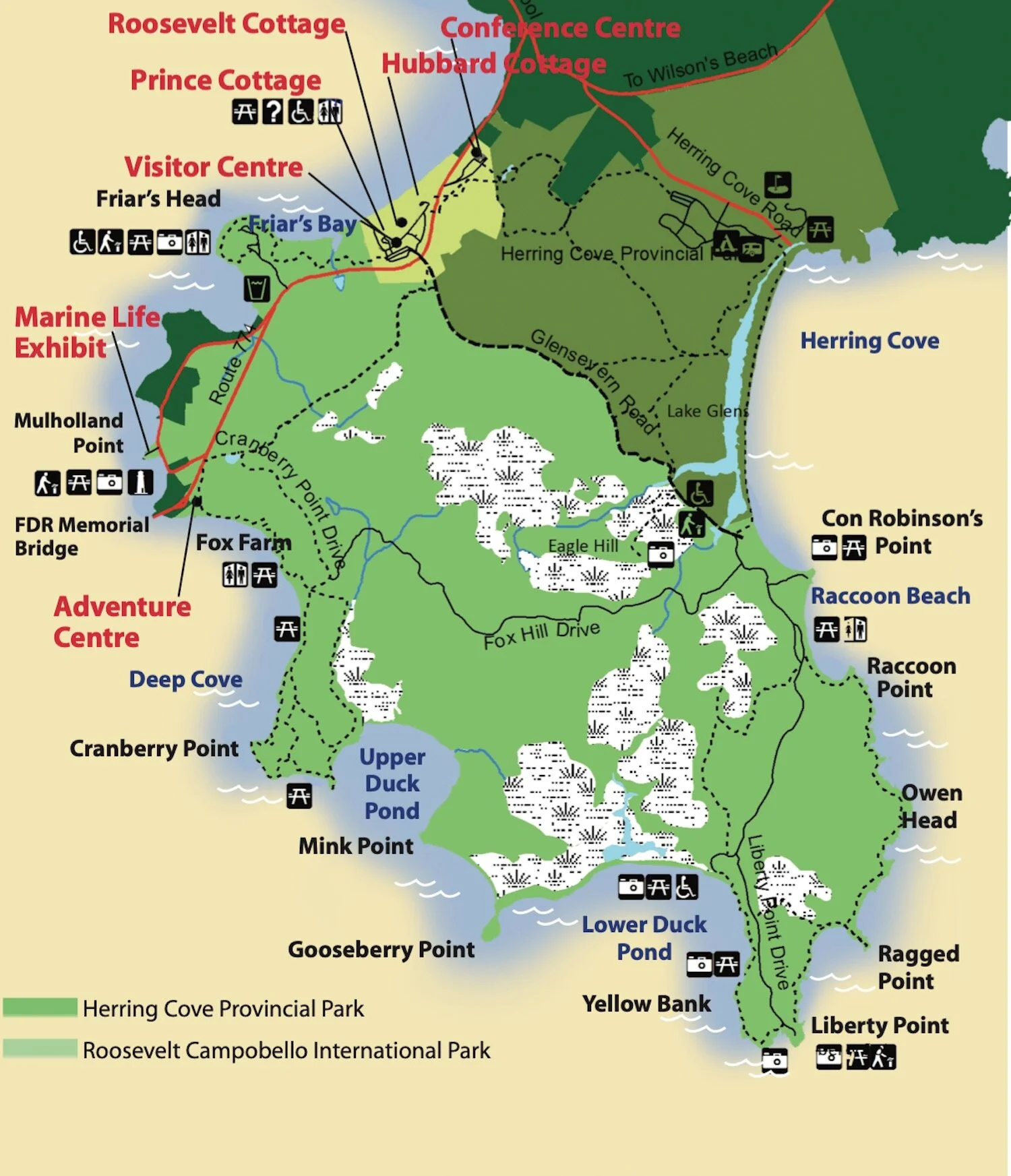 Park Map — Roosevelt Campobello International Park