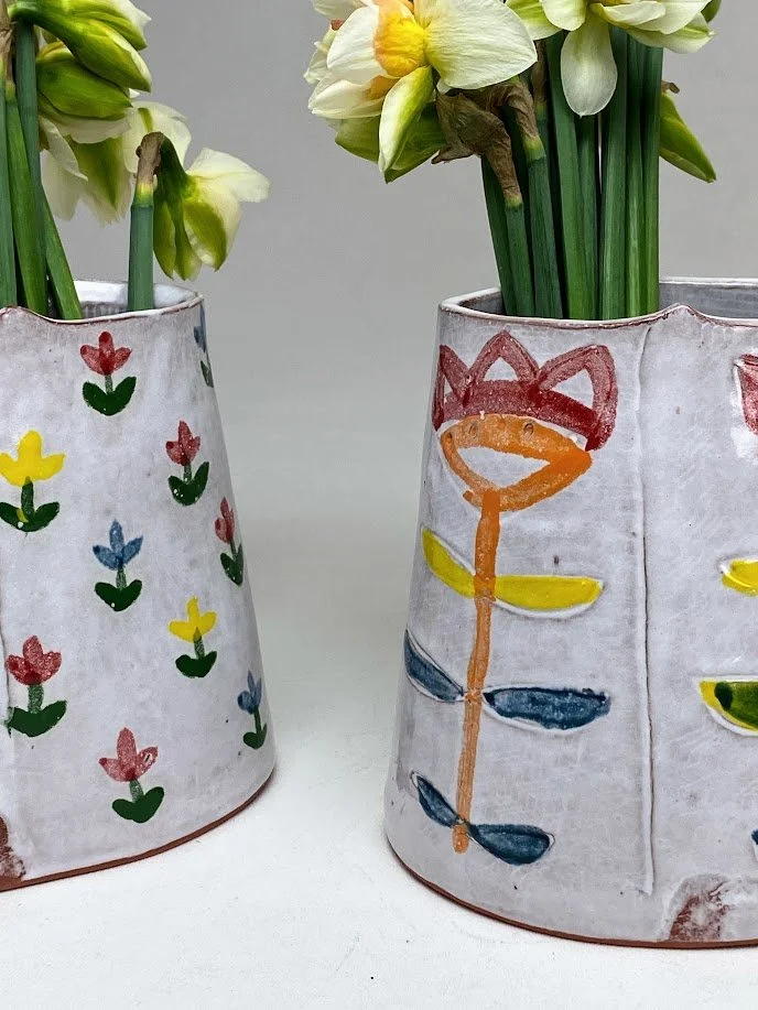 Blue and White Delft Tulip Vase — Gratitude Ceramics