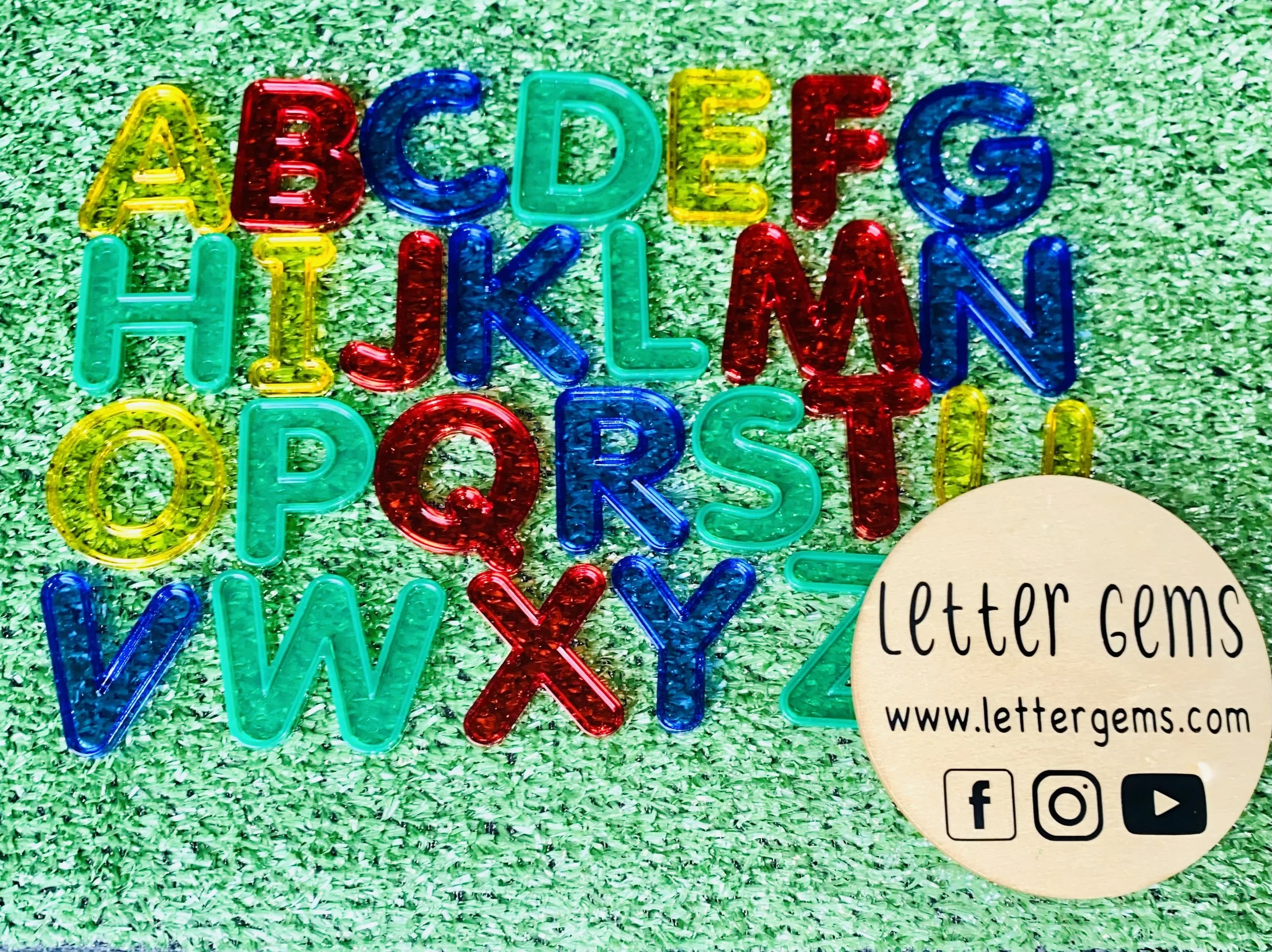 ALPHABET FRUIT PIECES — LETTER GEMS - EDUCATIONAL PRODUCTS AND SERVICES