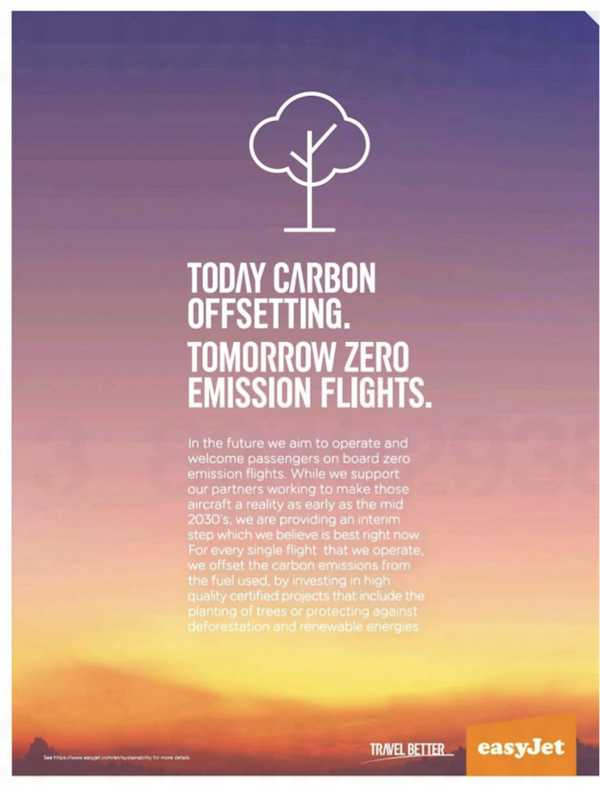 EasyJet's greenwash ads subject to complaint to the regulator ...