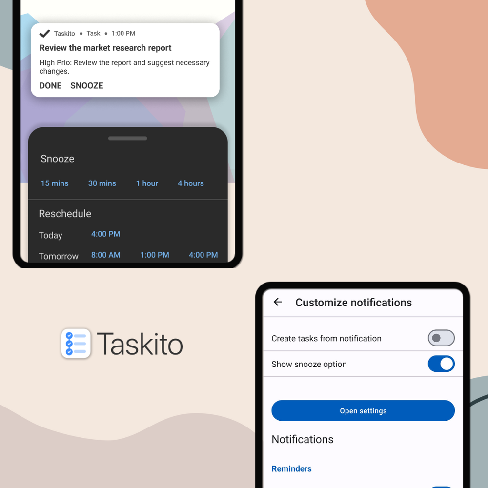 Task and Reminder Notifications