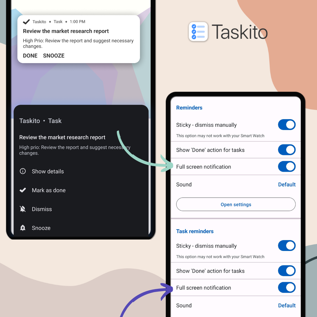 Task and Reminder Notifications