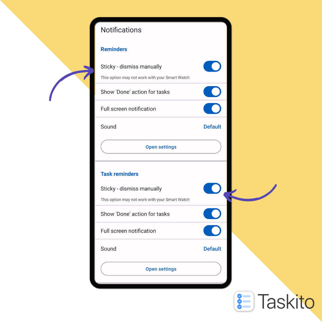 Task and Reminder Notifications