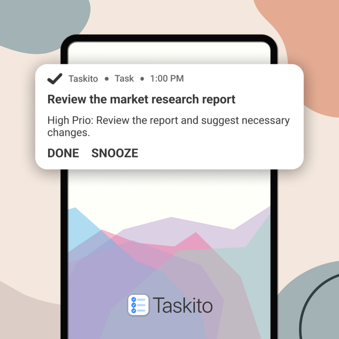 Task and Reminder Notifications