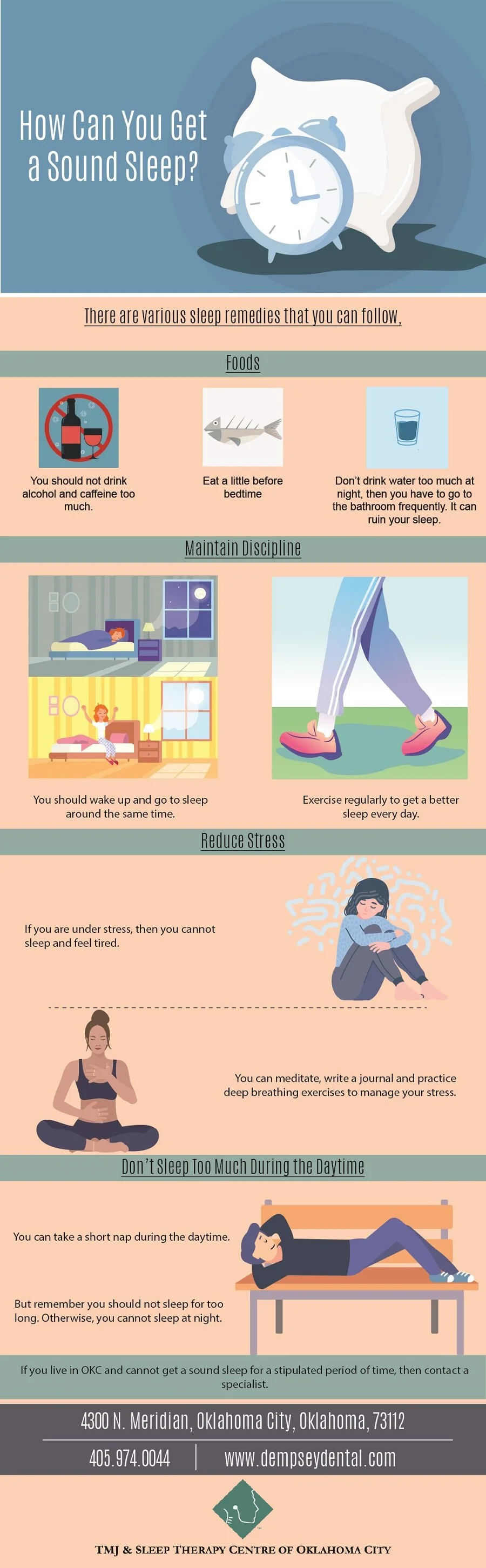 How Can You Get A Sound Sleep (Infographic)