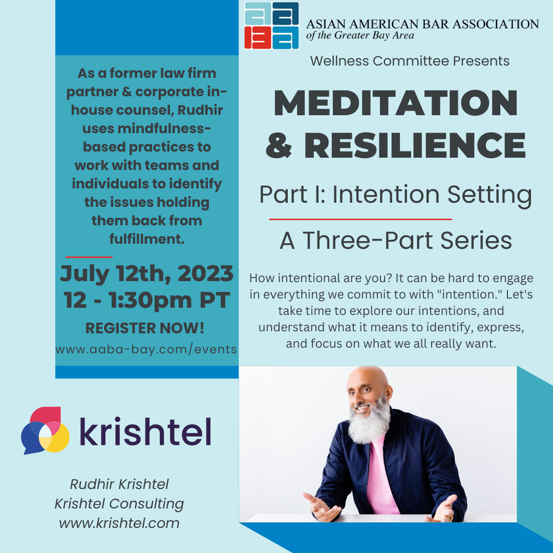 Meditation & Resilience, Part 1: Intention — FBANC