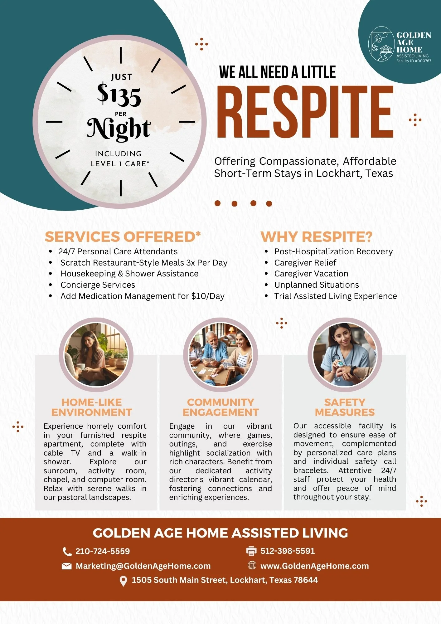 Short-Term Respite Care Services in Lockhart, TX - Golden Age Home ...