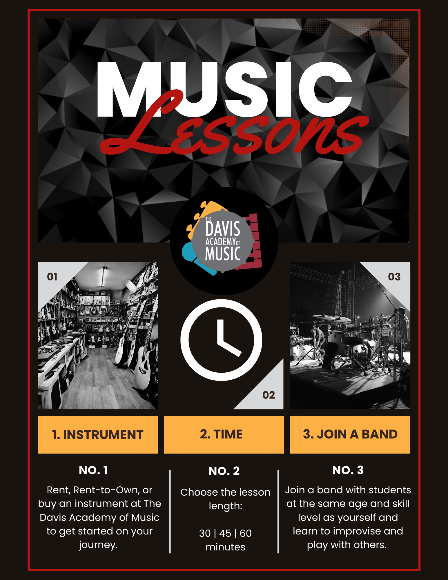 Classes and Music Lessons (private and group) — The Davis Academy of Music