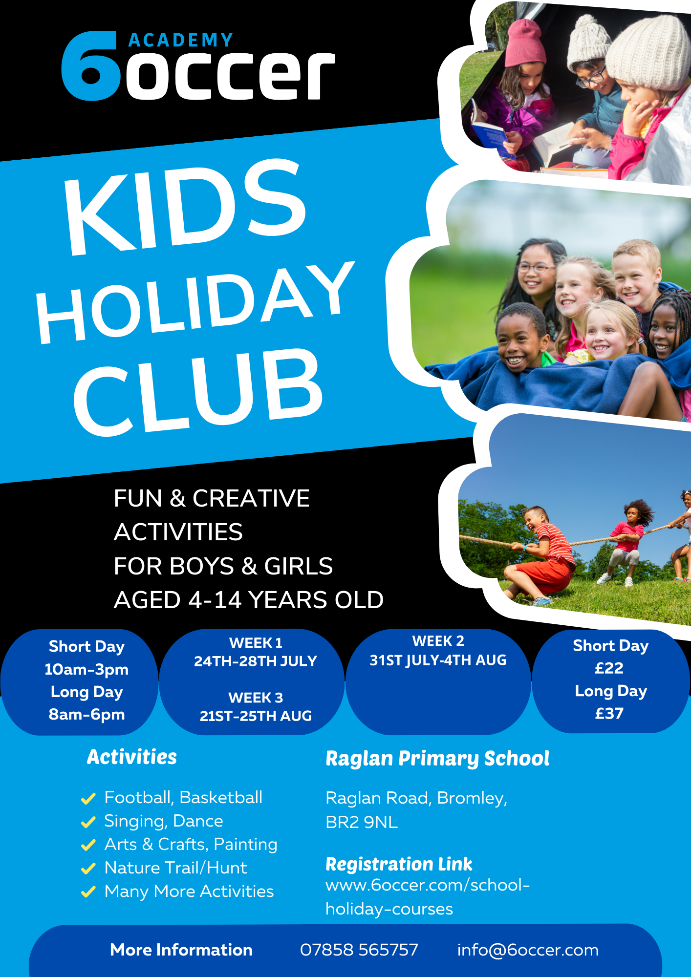 6occer Academy — Holiday Courses