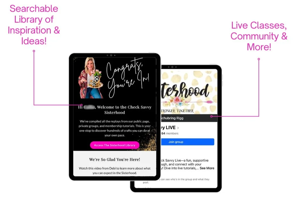 Join The Check Savvy Sisterhood — Studio MD