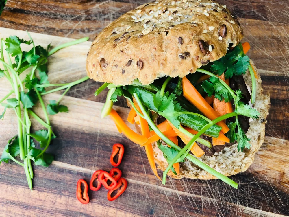 Bahn Mi Inspired Burgers — Burke Creek Ranch Grass Fed Beef