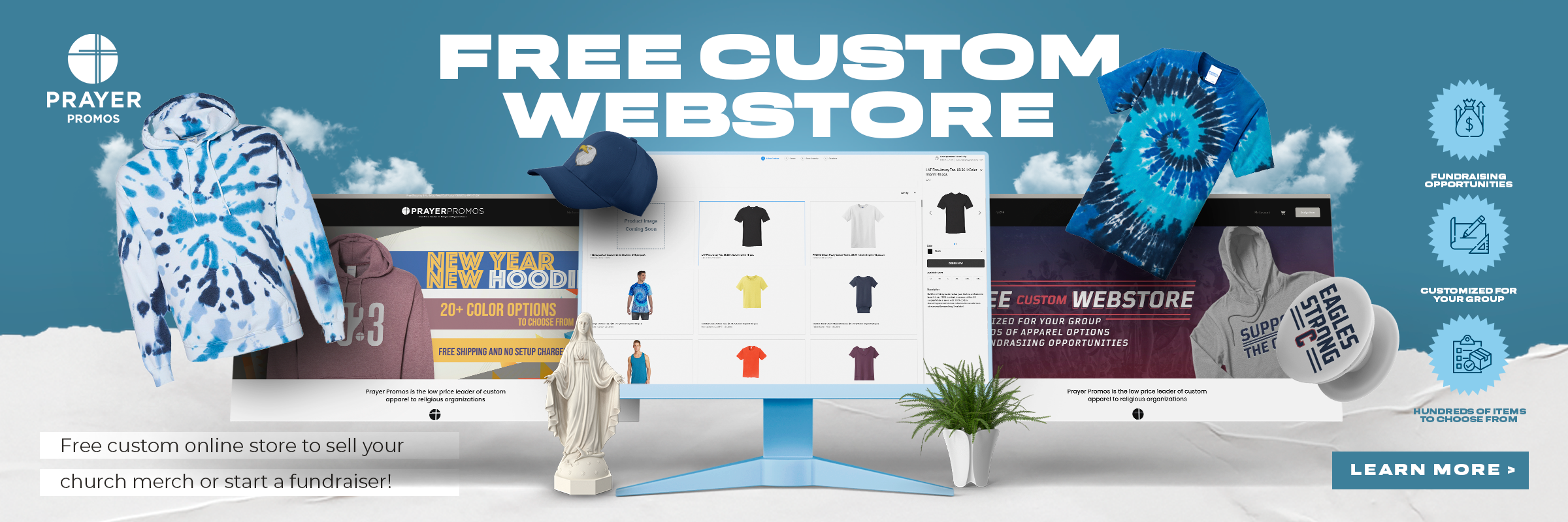 Prayer Promos-Custom Church Apparel