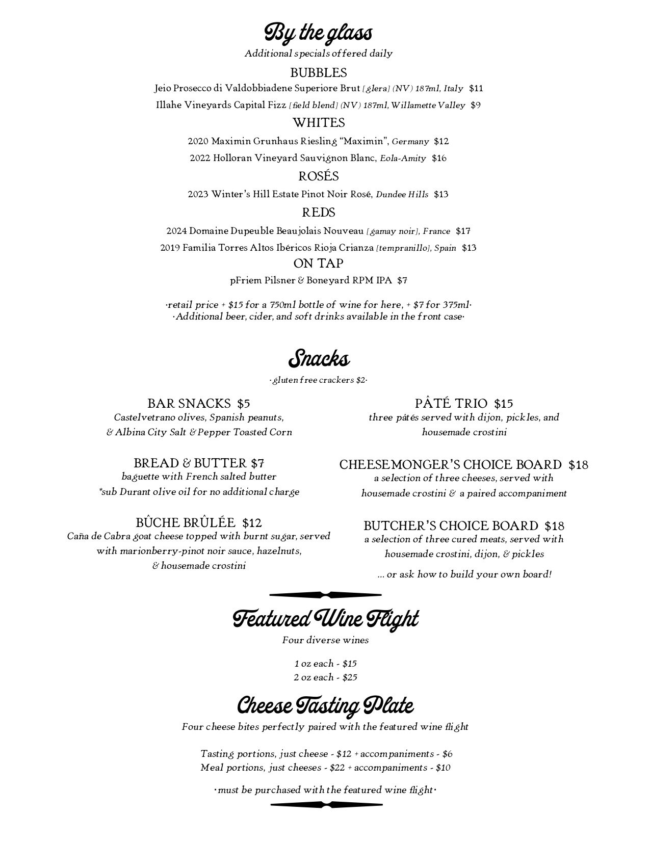 Menu — Good Company