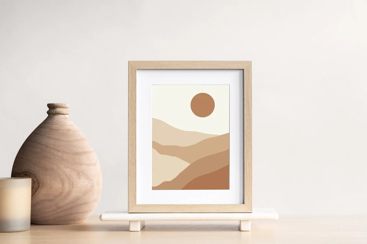 Abstract Sun Art Print | The Design Kollective