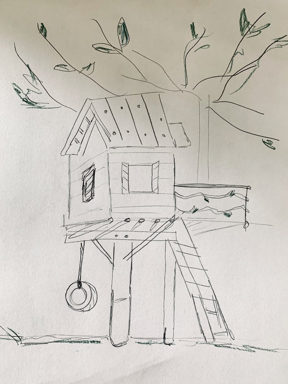 2 Point Perspective Tree House