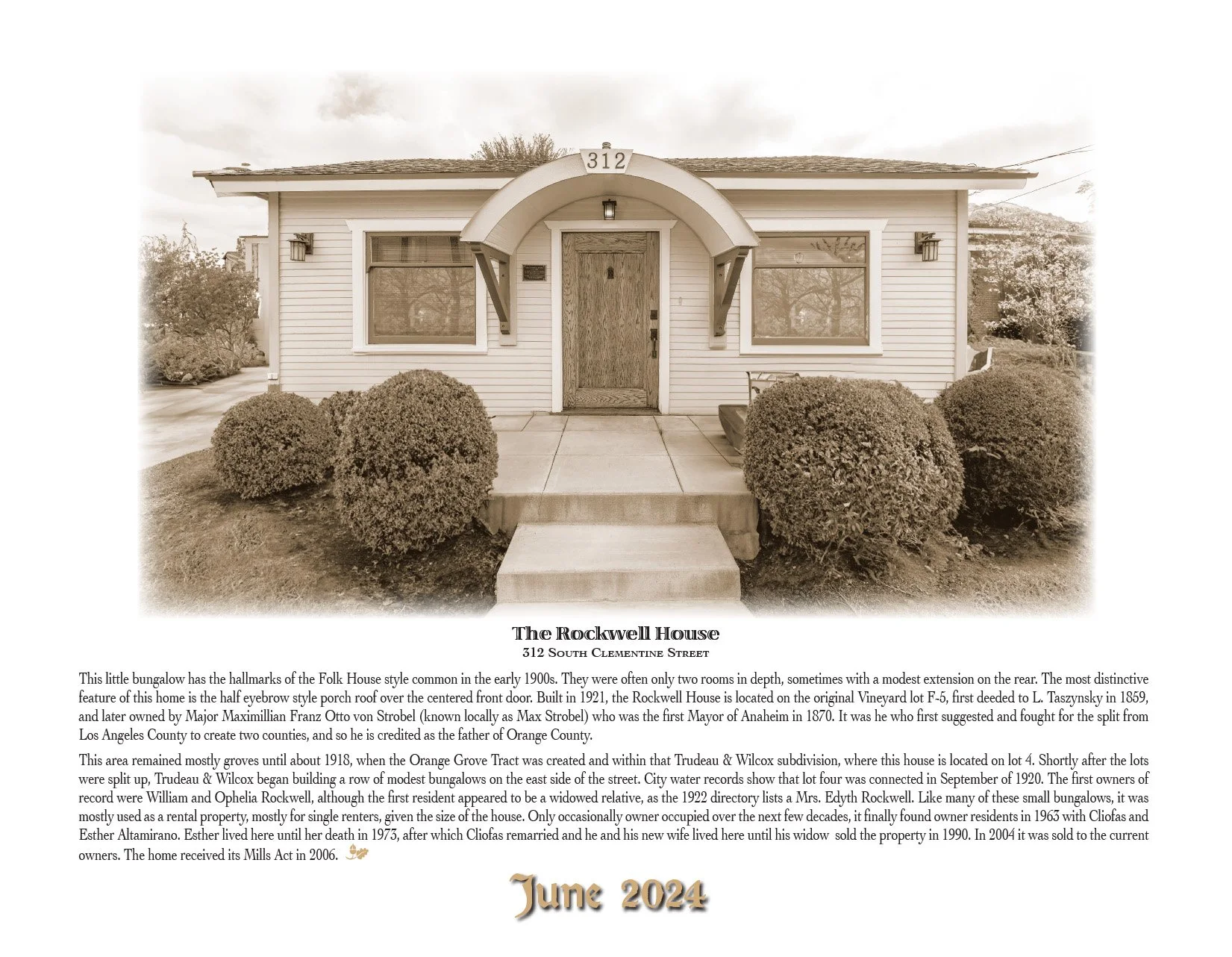 Historic District Calendars — Anaheim Colony