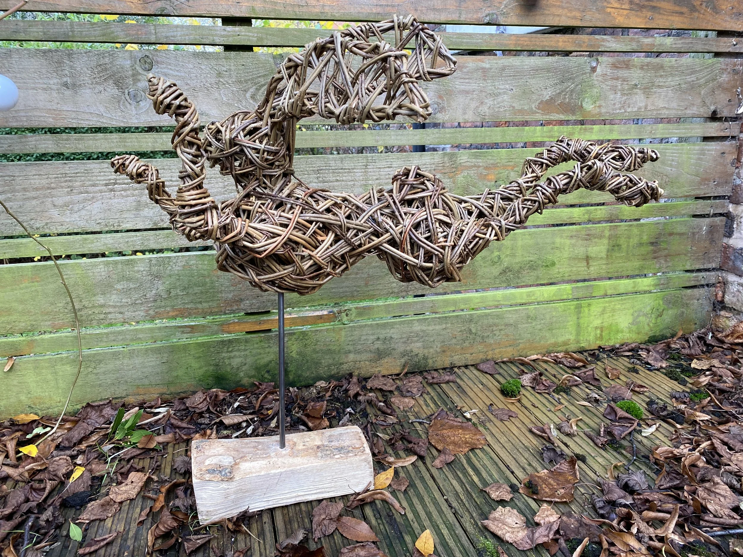 Large Sitting Hare — Juliette Hamilton Willow Sculpture