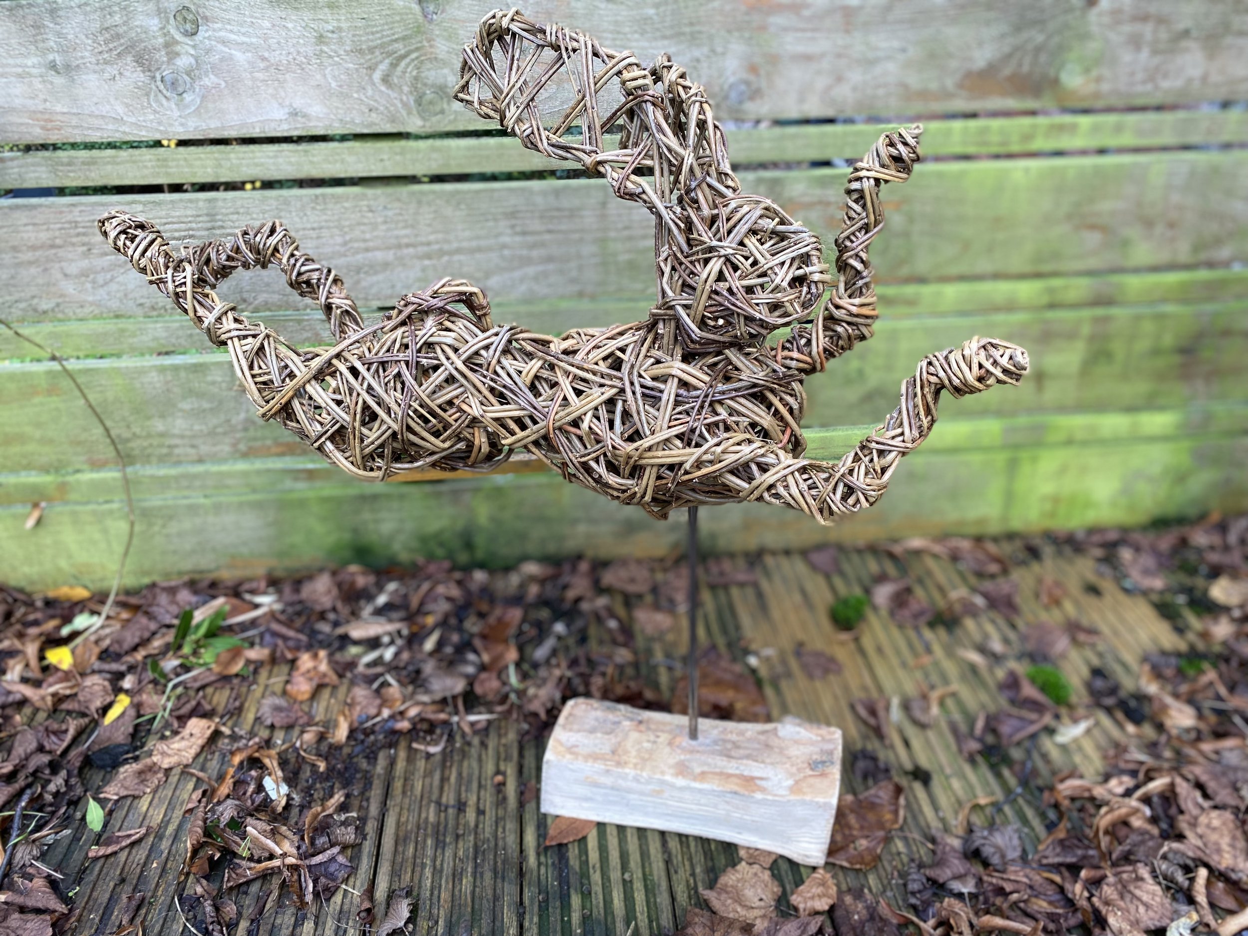 Large Sitting Hare — Juliette Hamilton Willow Sculpture