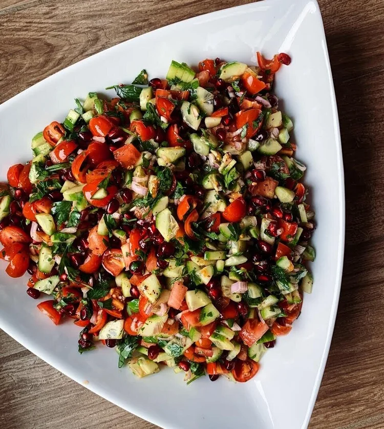 coban salatasi aka turkish shepherd's salad — TOASTEDTABLE