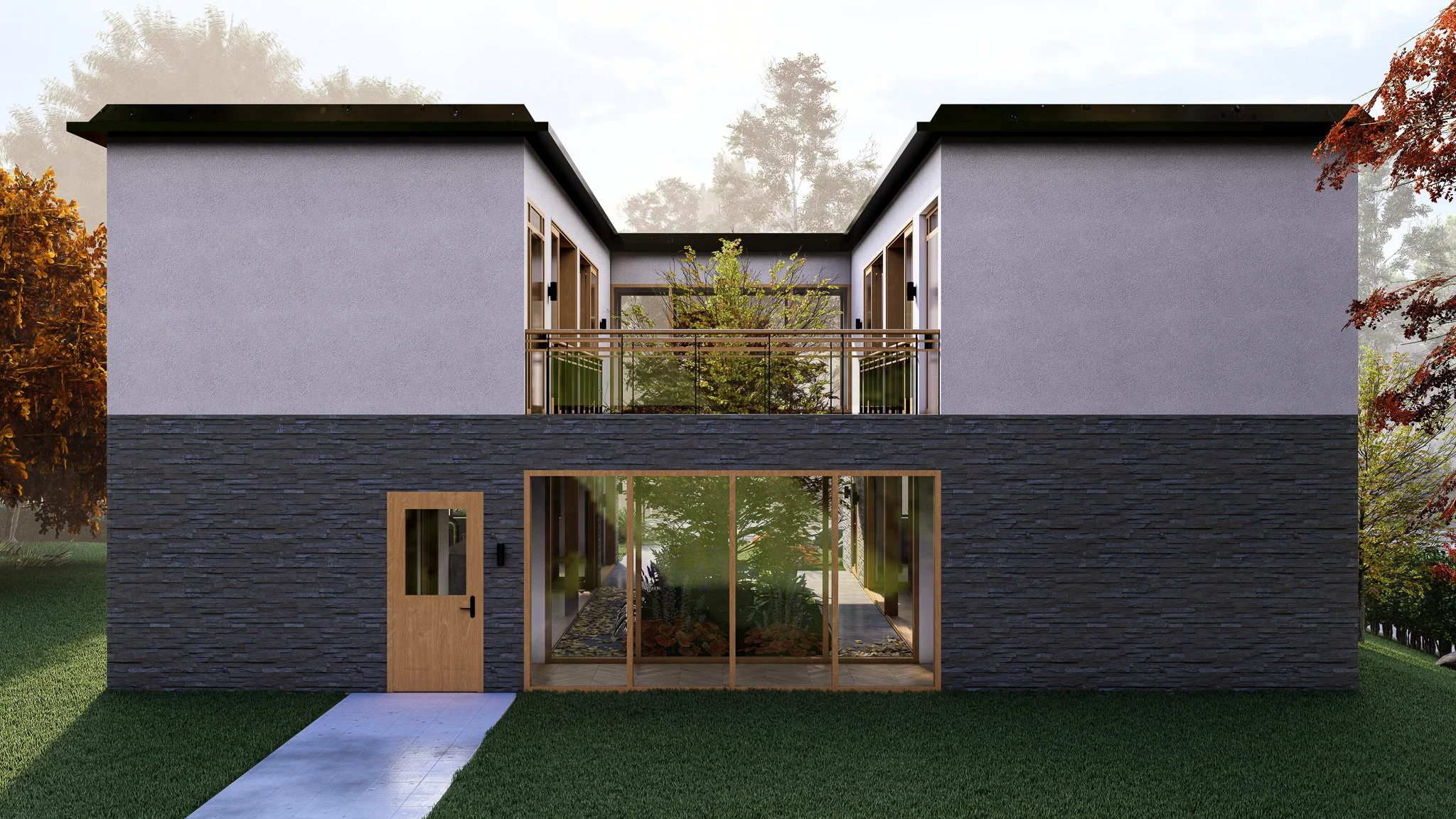 Two Story Courtyard House — Ung Studio
