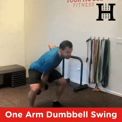 Exercise Tutorial: One Arm Dumbbell Swing
