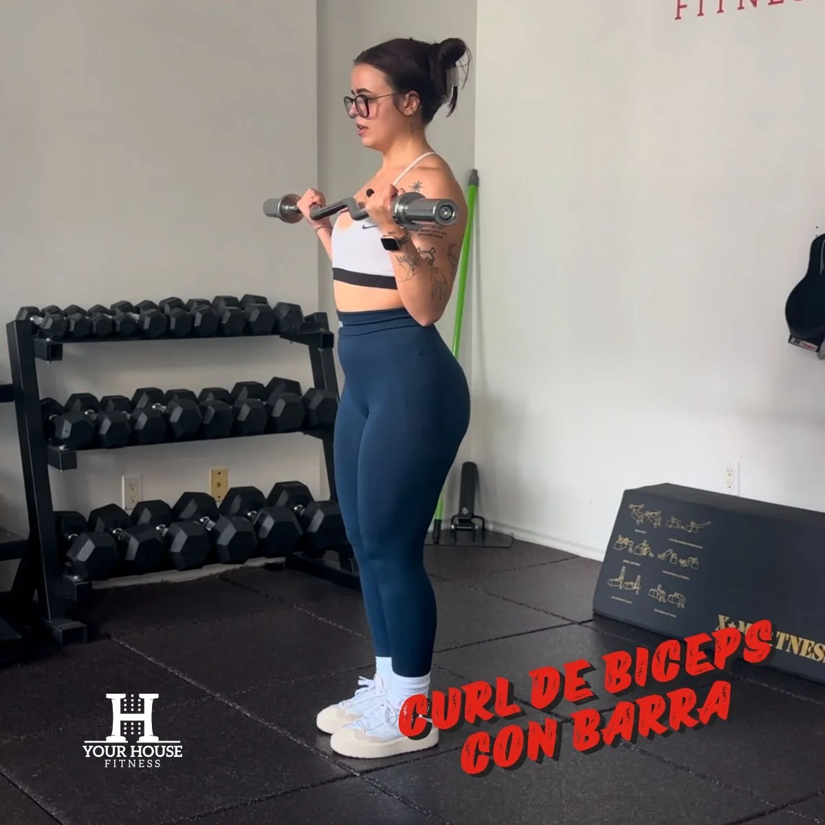 Tutorial De Ejercicios: Curl De Bíceps Con Barra