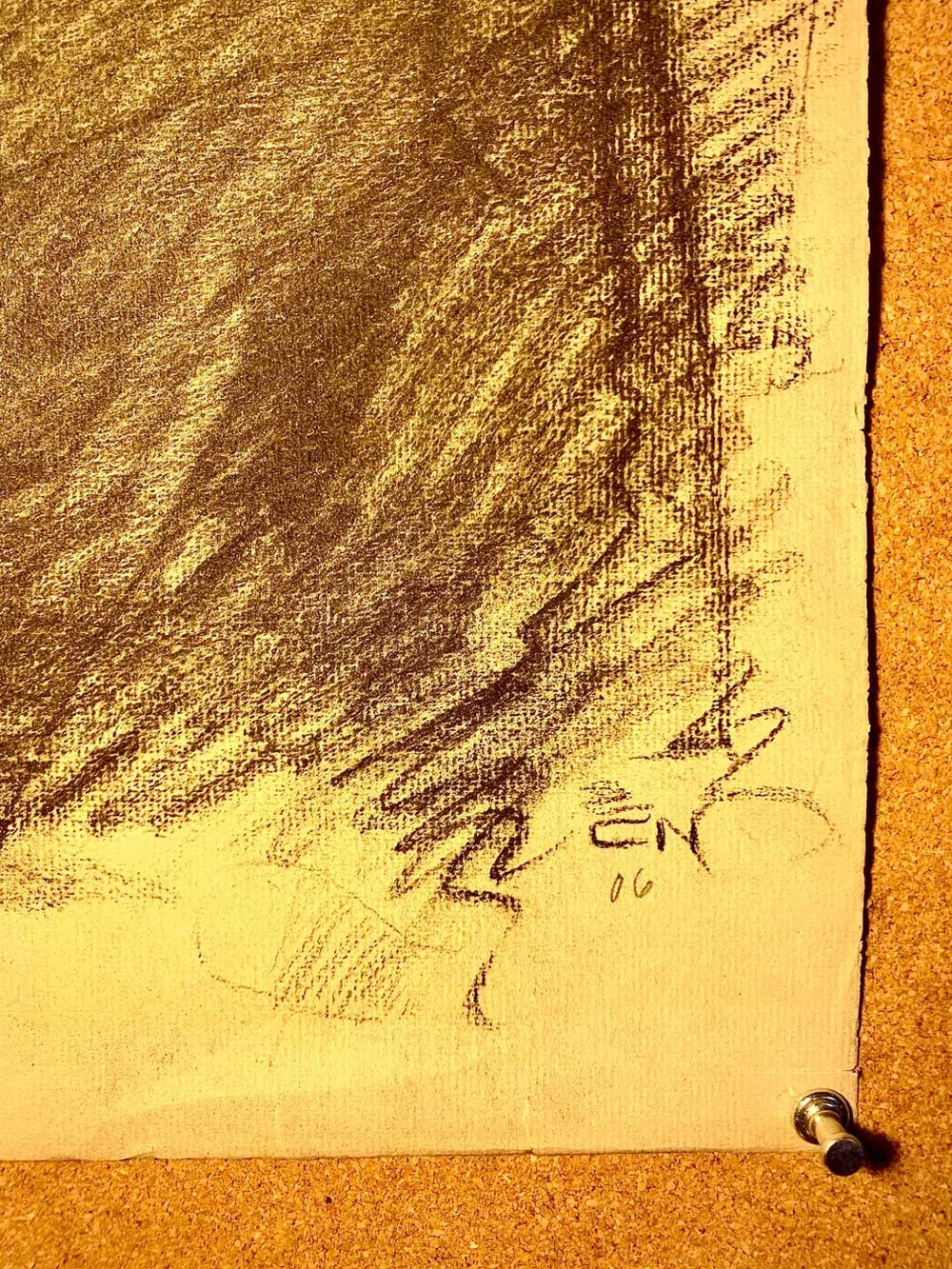 Signed Carl Nordstrom Drawing of Standing Woman — Matt Jackson Antiques