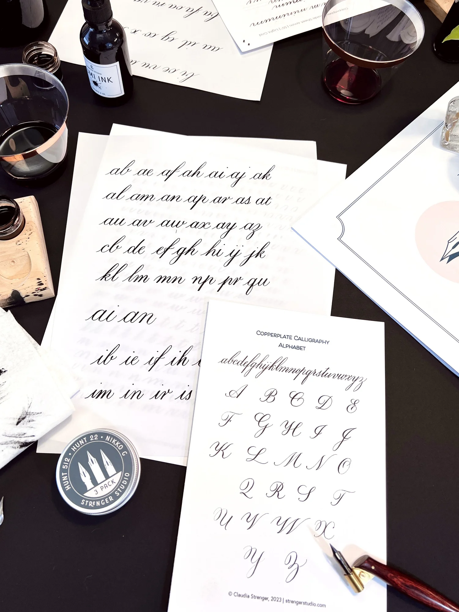 Copperplate Handwriting Alphabet