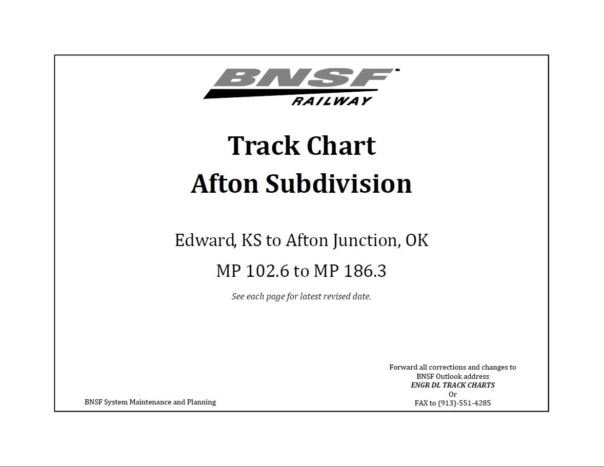 Track Charts — Railroad Preservation Press Product Store — Railroad ...