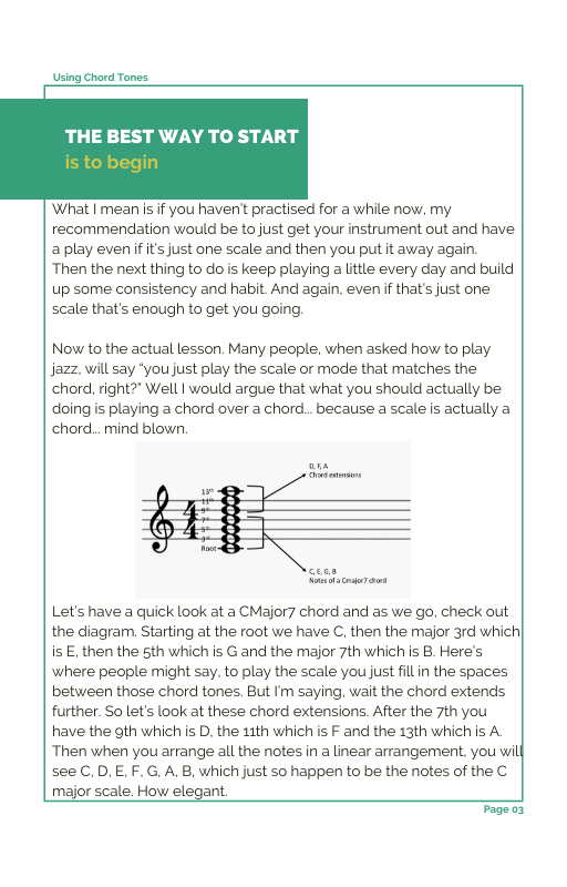 Jazz Improvisation - Pentatonics (Digital Download) — Jay Stebb