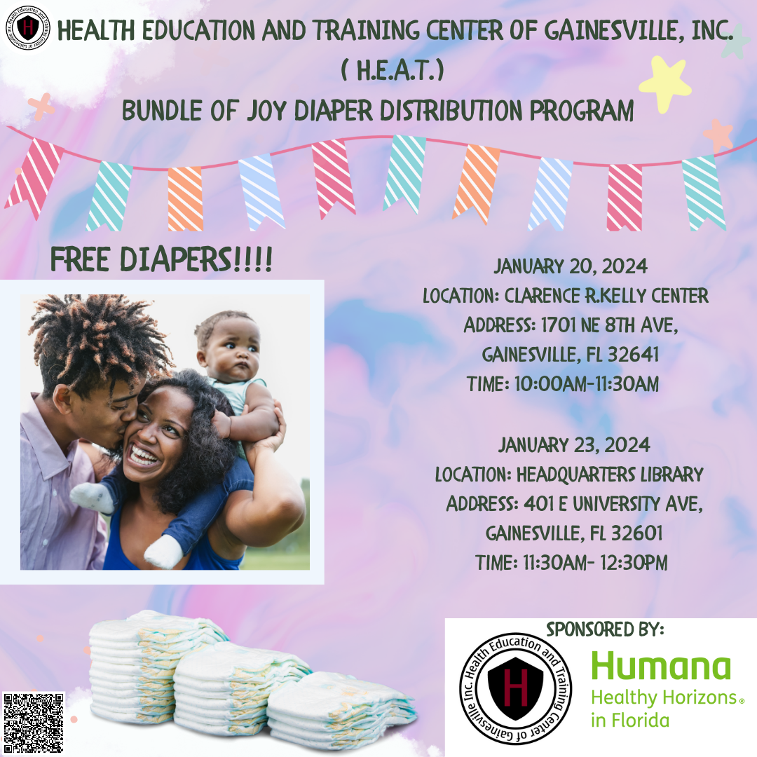 Diaper Distribution — Health Education and Training Center of Gainesville, Inc.