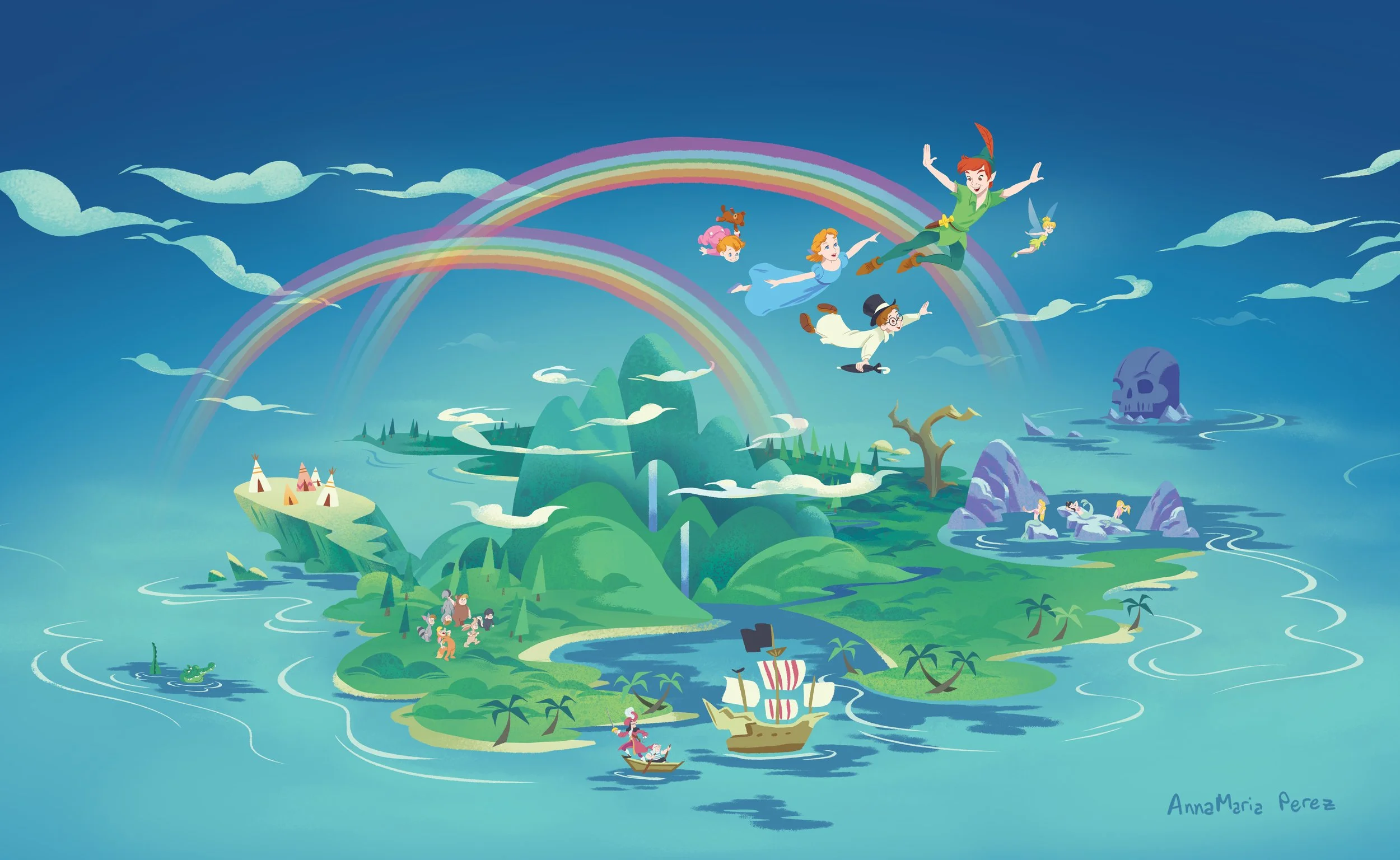 Peter Pan Neverland Background