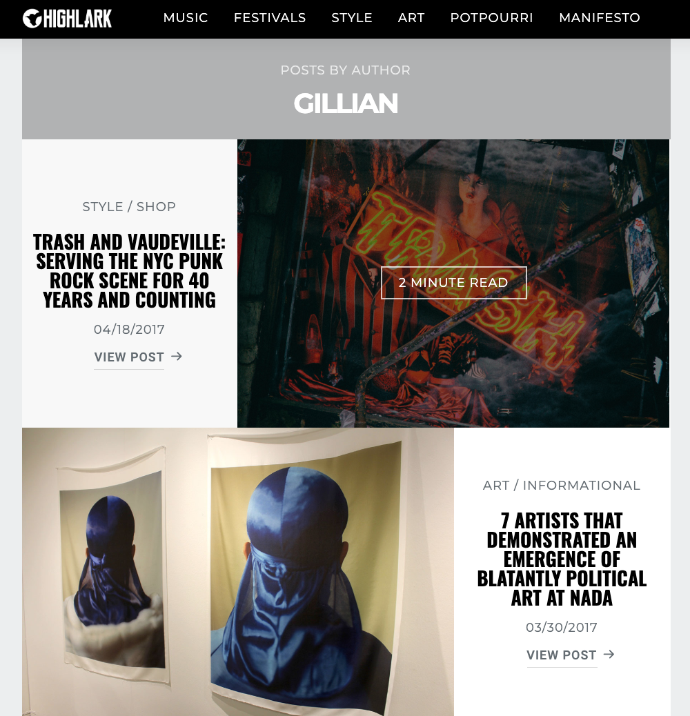 Misc Work — Gillian Nelson