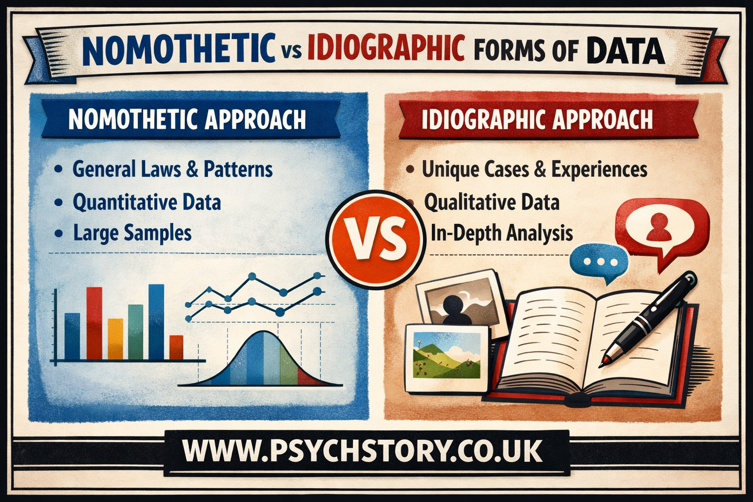 Idiographic and nomothetic approaches to psychological investigation ...