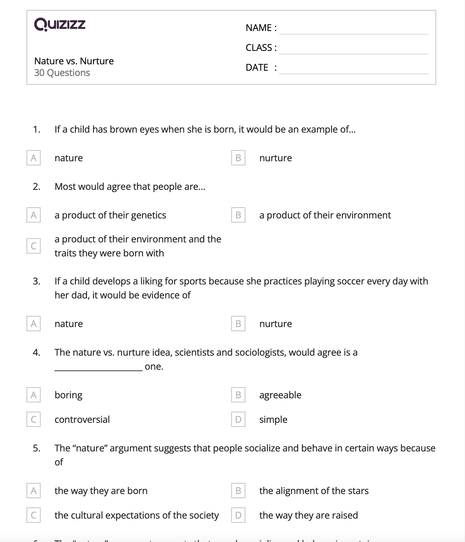 NATURE VERSUS NURTURE — DEBATES | Discover & Engage Now — PSYCHSTORY