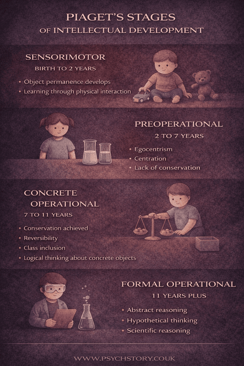 PIAGET’S STAGES OF INTELLECTUAL DEVELOPMENT — COGNITION AND THINKING ...