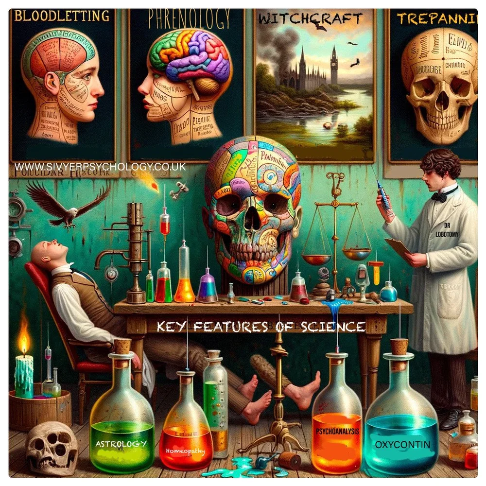 KEY FEATURES OF SCIENCE — SCIENTIFIC PROCESSES AND DEBATES — PSYCHSTORY