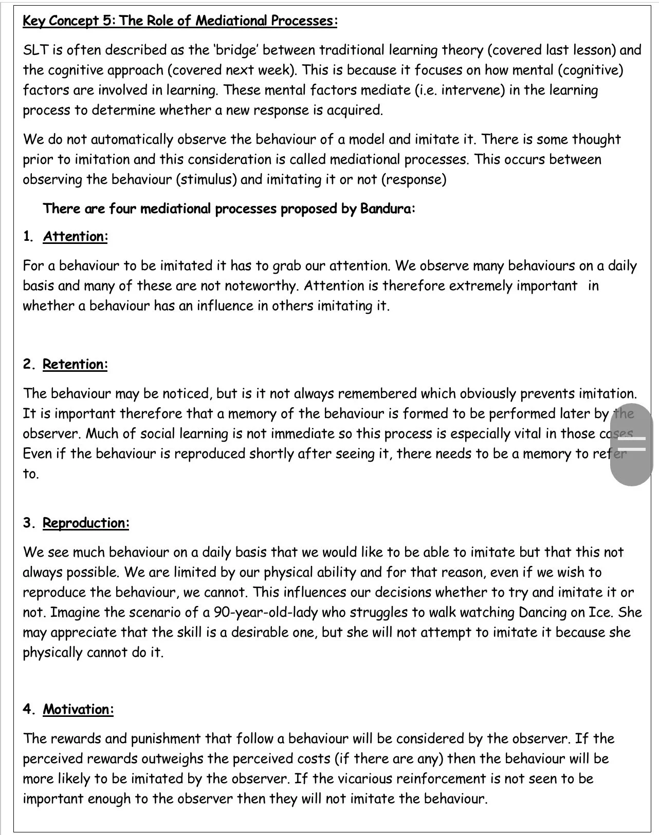 SOCIAL LEARNING THEORY — APPROACHES — PSYCHSTORY