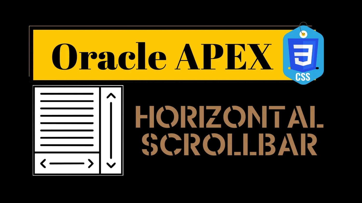 Horizontal Scrollbar on Interactive Reports